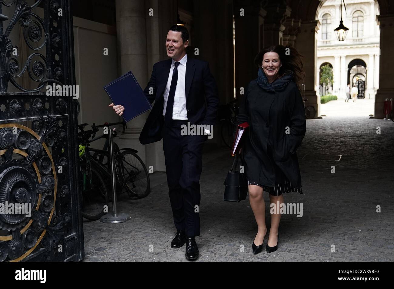 Justice Secretary Alex Chalk and Education Secretary Gillian Keegan ...