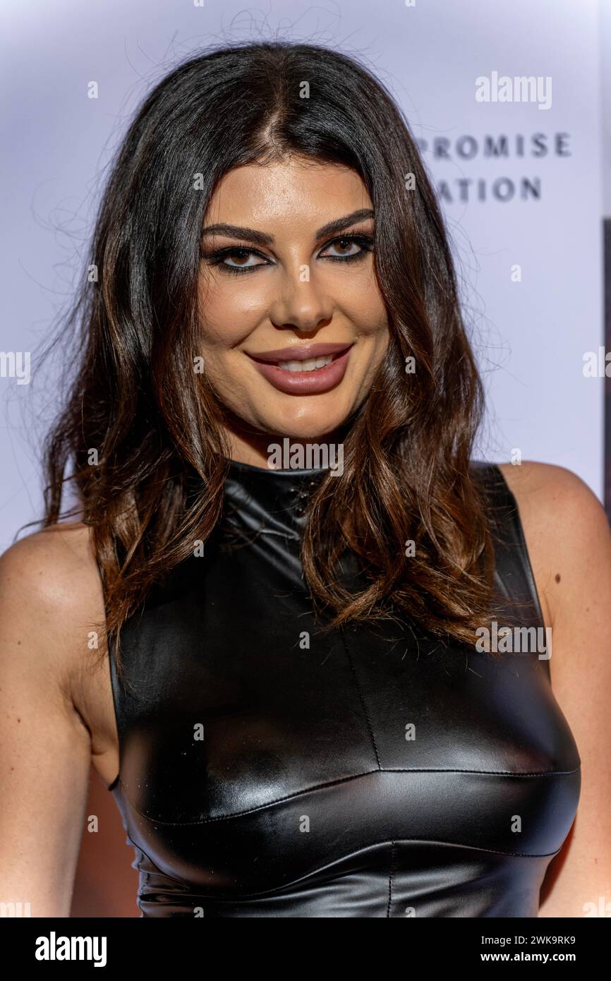 Albanian model Angela Martini attends Justice for Women Intl. Presents ...