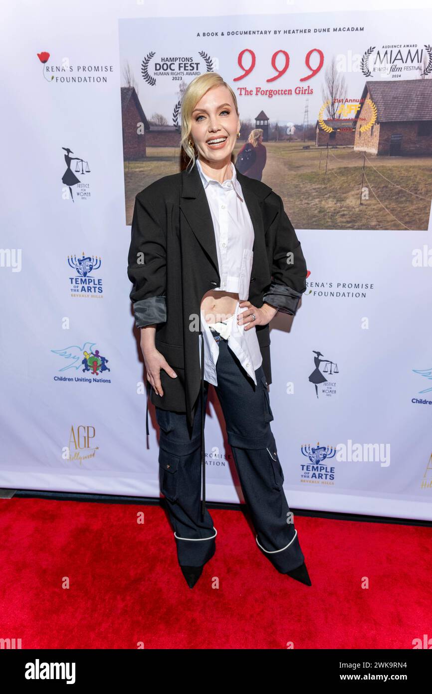 Beverly Hills, USA. 18th Feb, 2024. Music Artist ALYA attends Justice ...