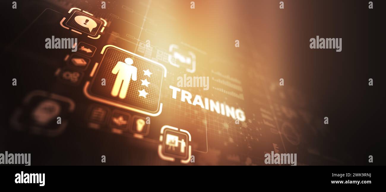 Training skill education concept. Universal background Stock Photo - Alamy