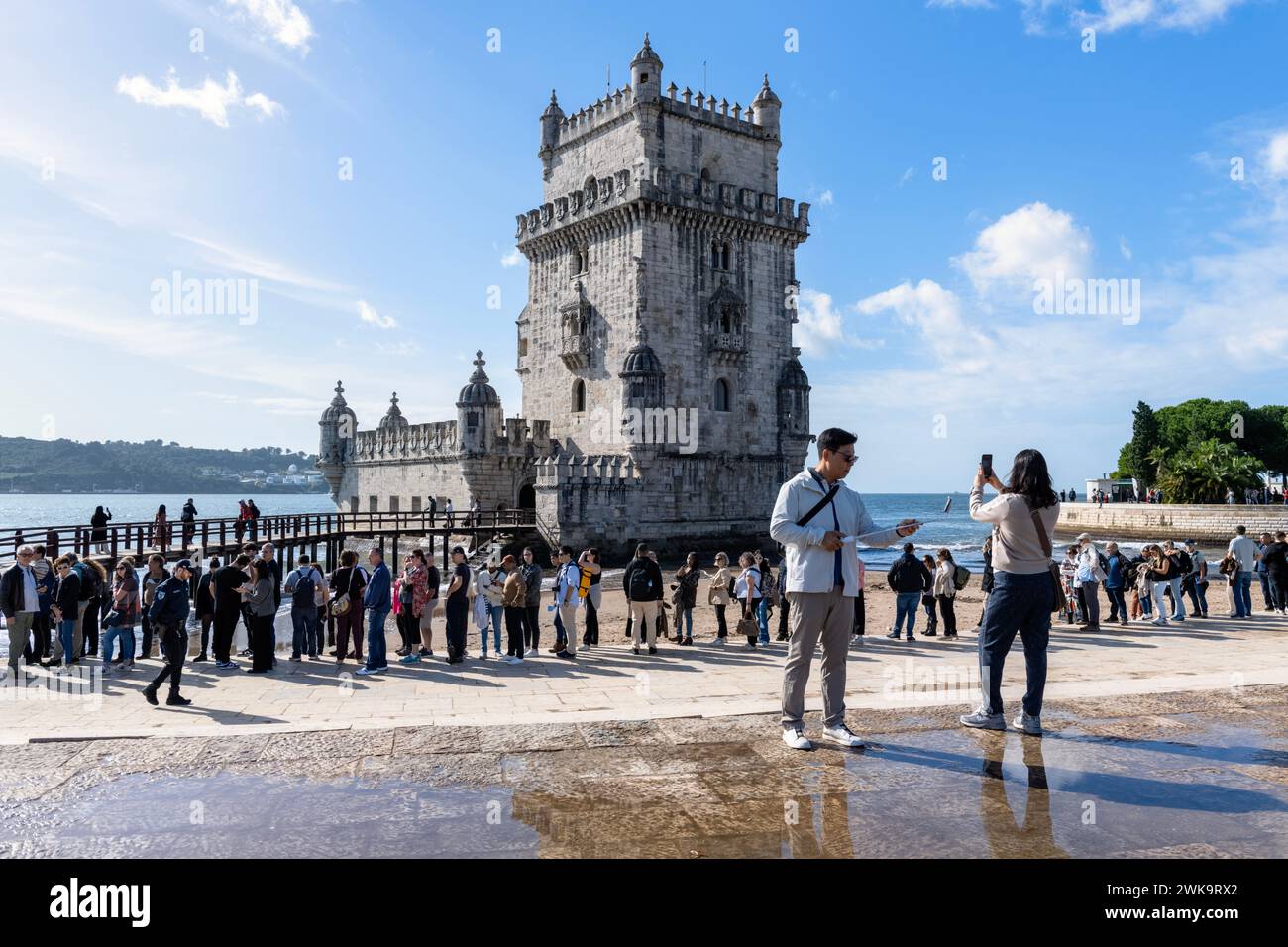 Belem Tower Torre de Belem, Lisbon, Portugal Unesco World Heritage site ...