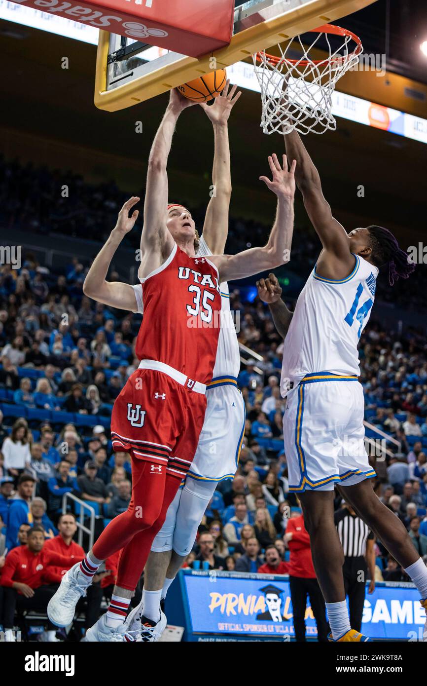 UCLA Bruins forward Kenneth Nwuba (14) challenges Utah Utes center ...