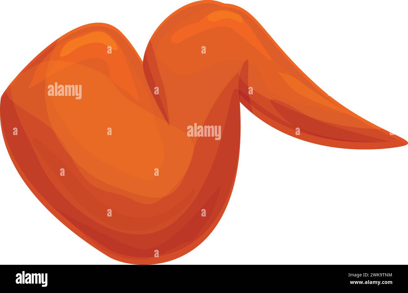 Fried wings icon cartoon vector. Dish meat. Meal recipe food Stock ...