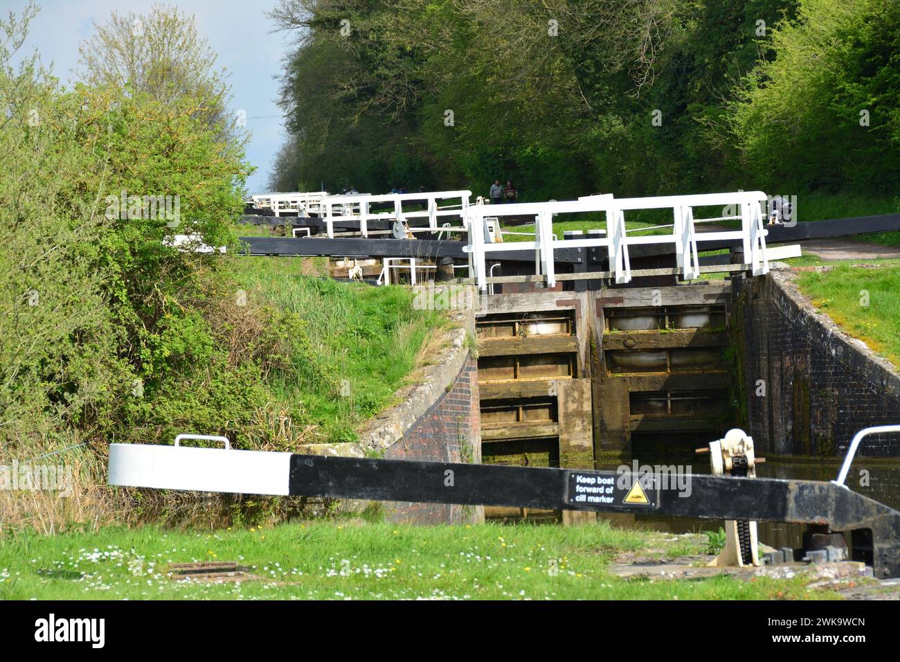 Caen Locks Devizes Stock Photo - Alamy