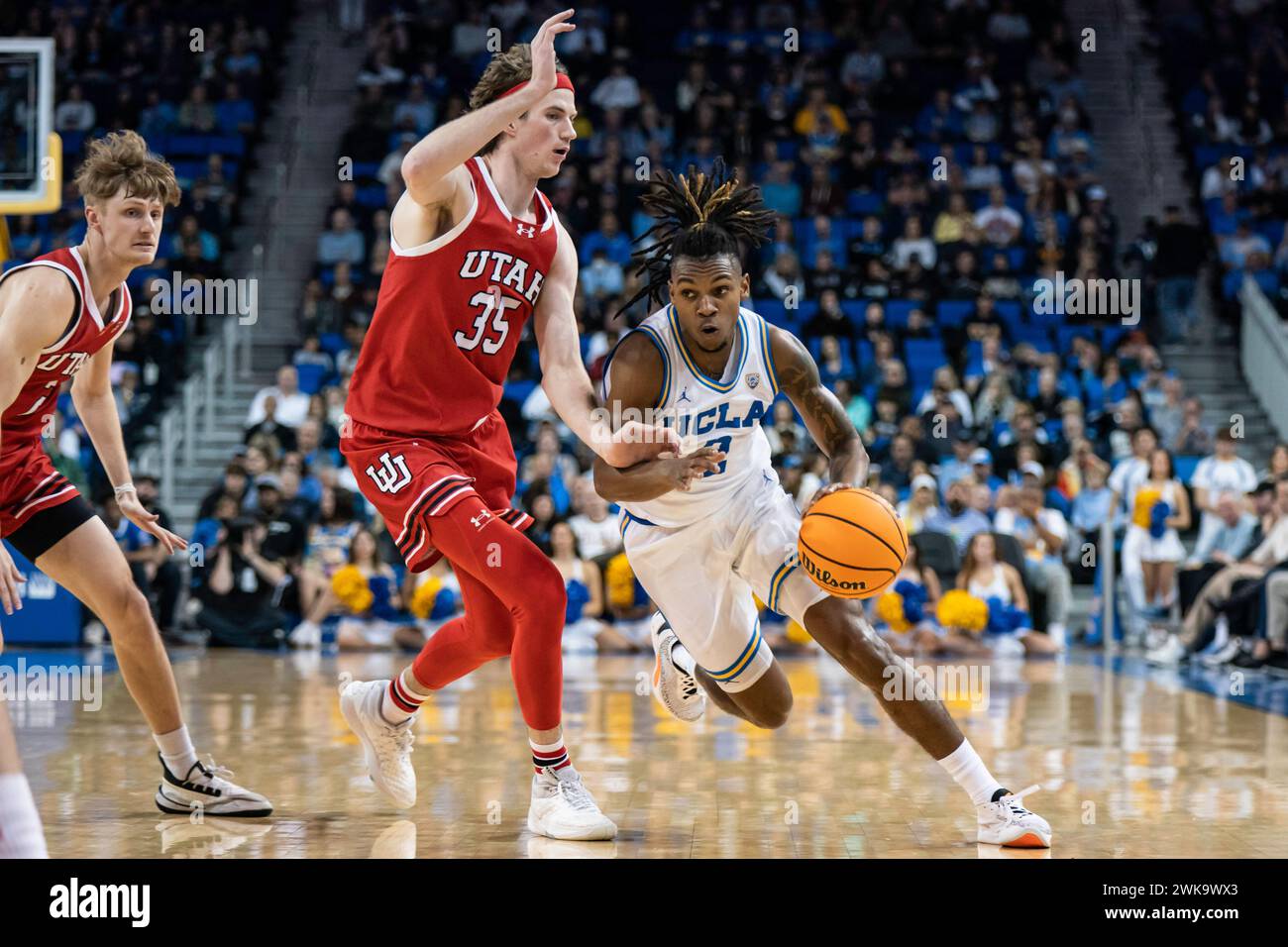 Westwood, United States. 18th Feb, 2024. UCLA Bruins guard Dylan ...