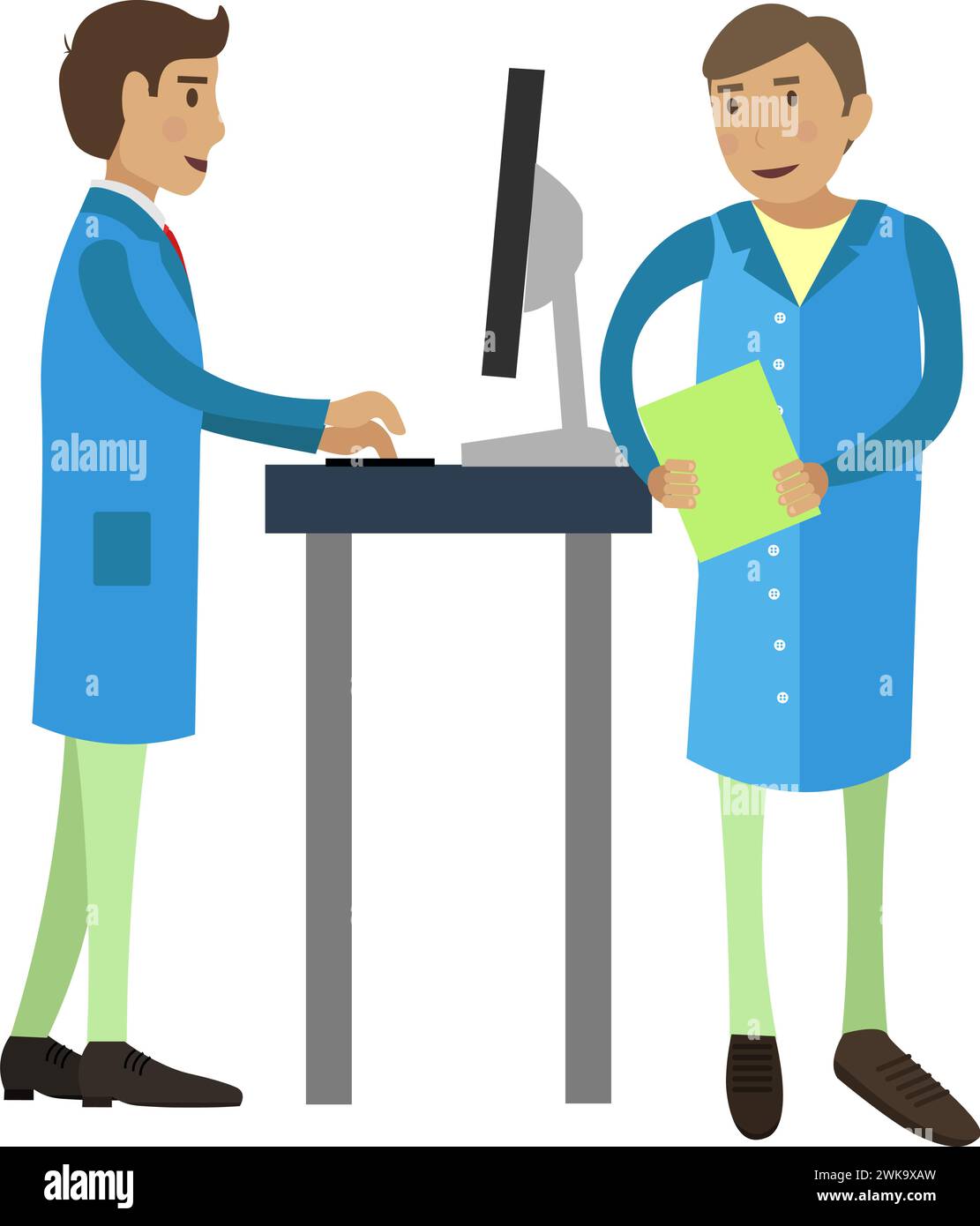 Researchers of physics Stock Vector Images - Alamy