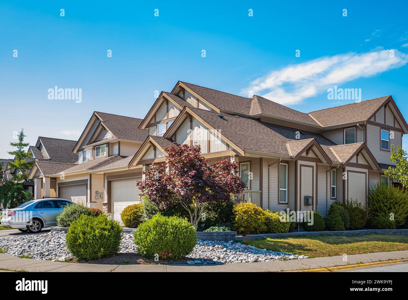 Big custom made luxury house in the suburbs of Vancouver, Canada. Large ...