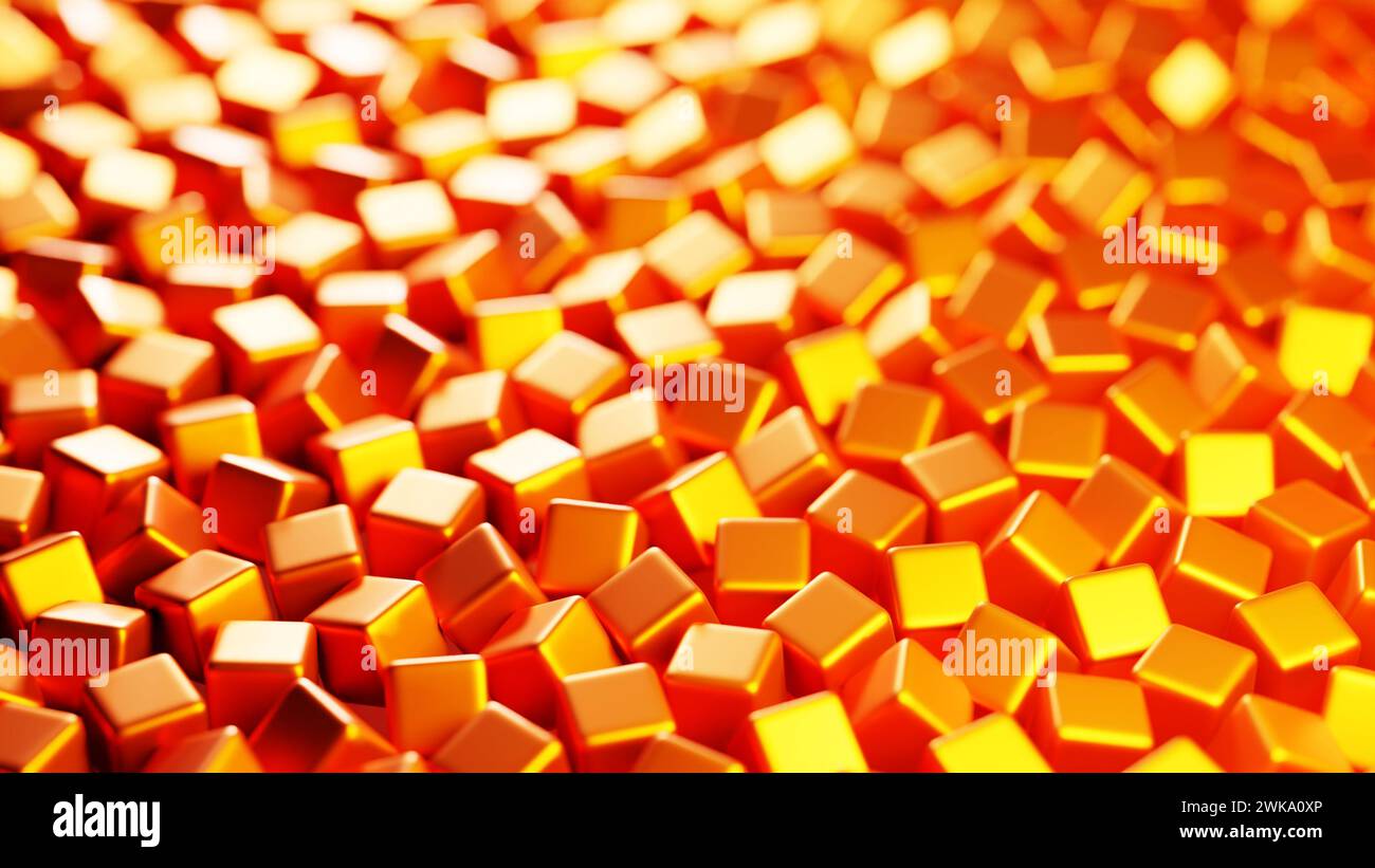 Abstract 3D background composed of cubes, creating a visually striking ...