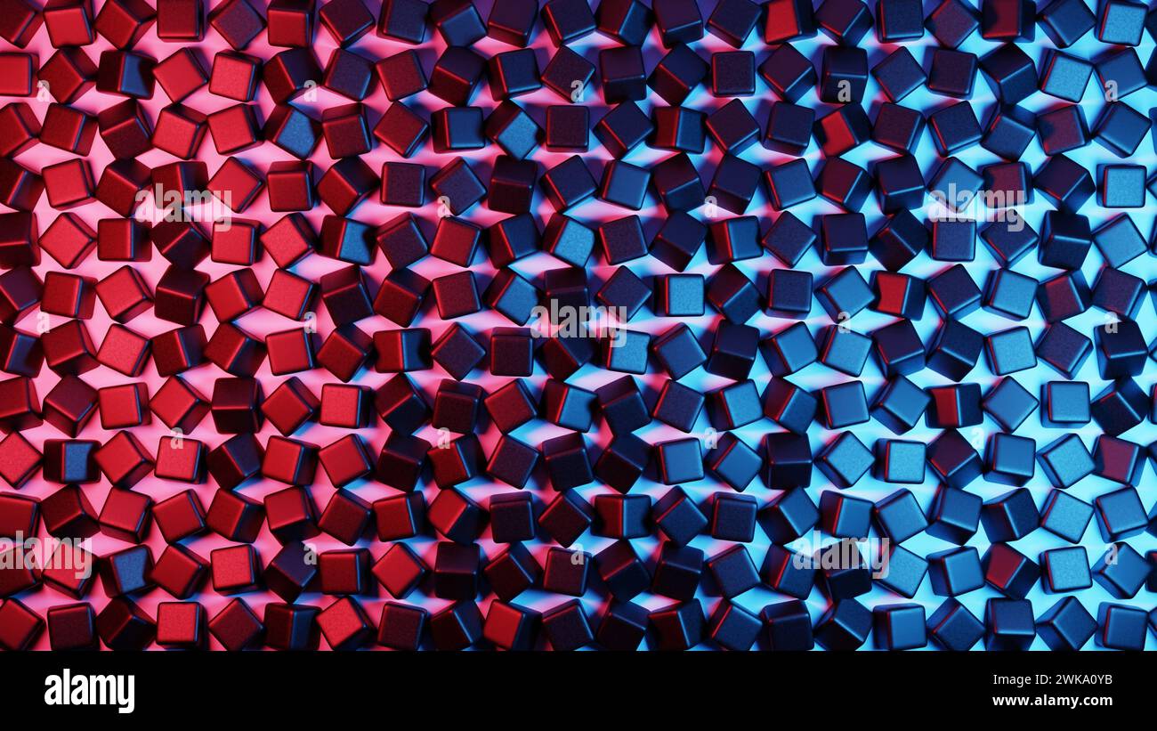 Abstract 3D background composed of cubes, creating a visually striking ...