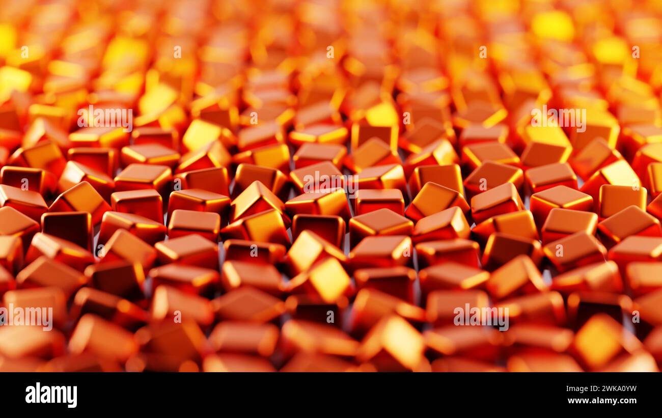 Abstract 3D background composed of cubes, creating a visually striking and geometrically complex ...