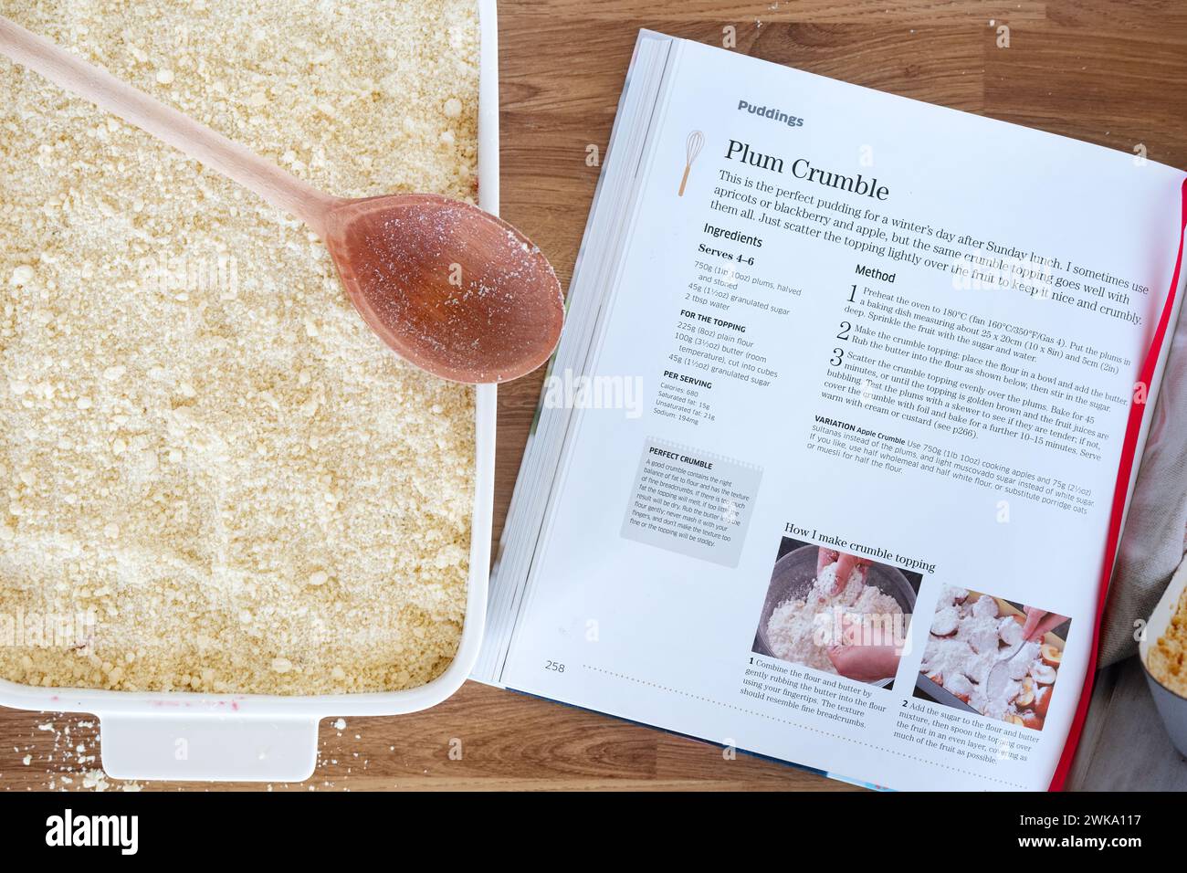 Mary berry crumble recipe hi-res stock photography and images - Alamy