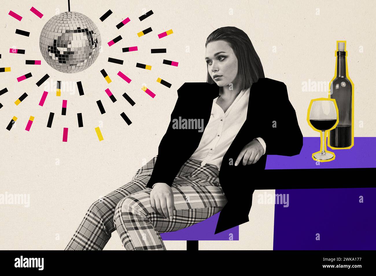 Woman clubbing sad hi-res stock photography and images - Alamy