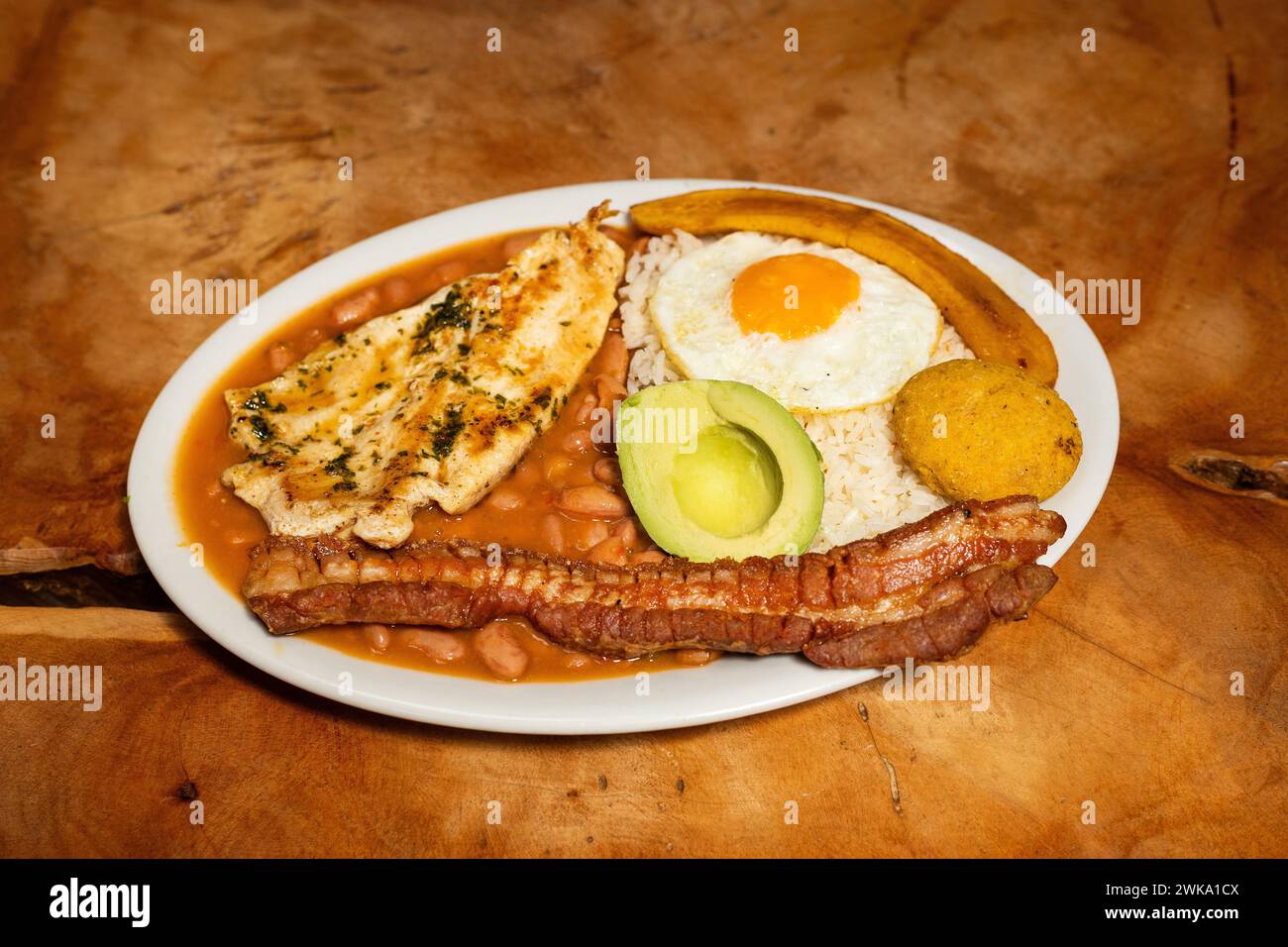 Bandeja paisa - main traditional Colombian dish Stock Photo - Alamy
