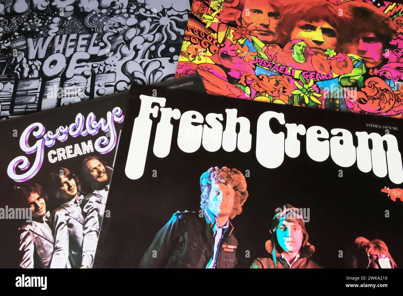 Viersen, Germany - January 9. 2024: Closeup of british rock band The ...