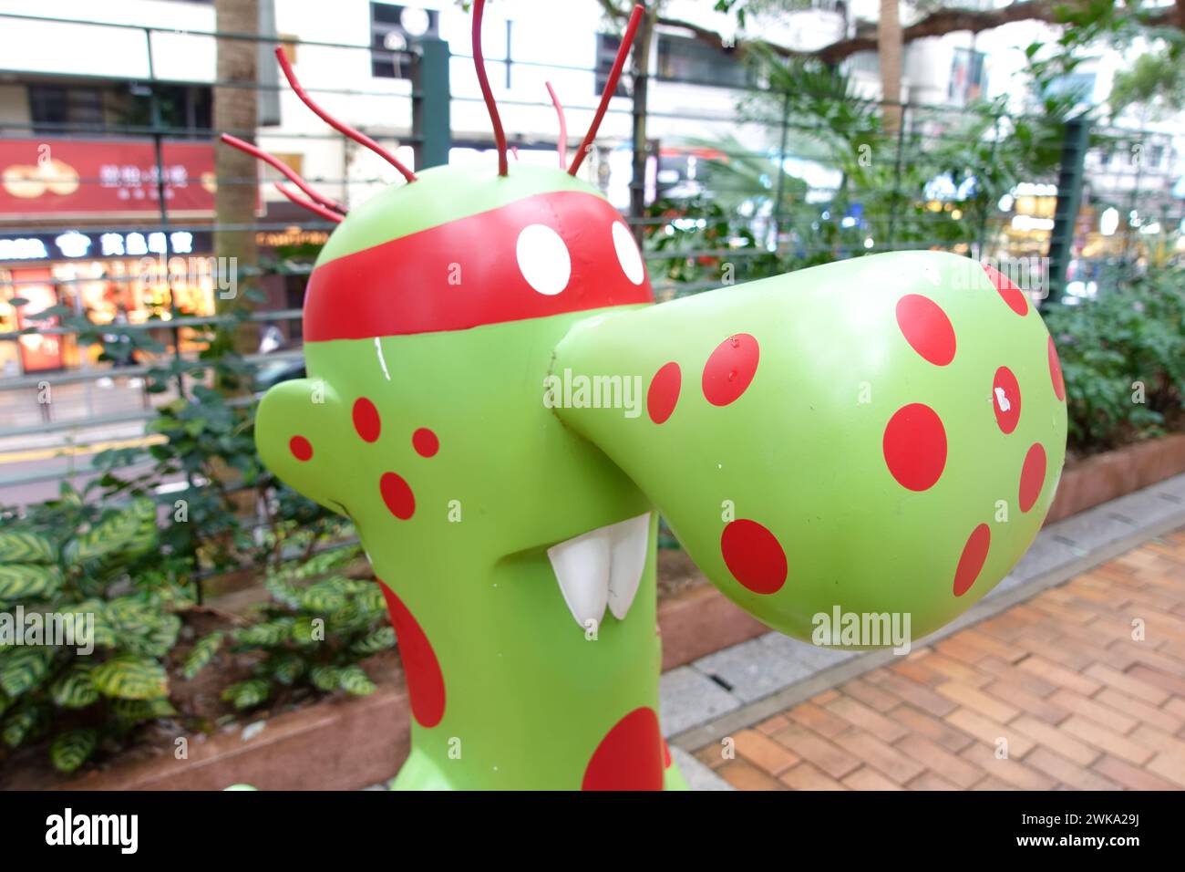 Hong Kong, China - February 4 2024: "Litter Bug(Lap Sap Chung)" figure ...
