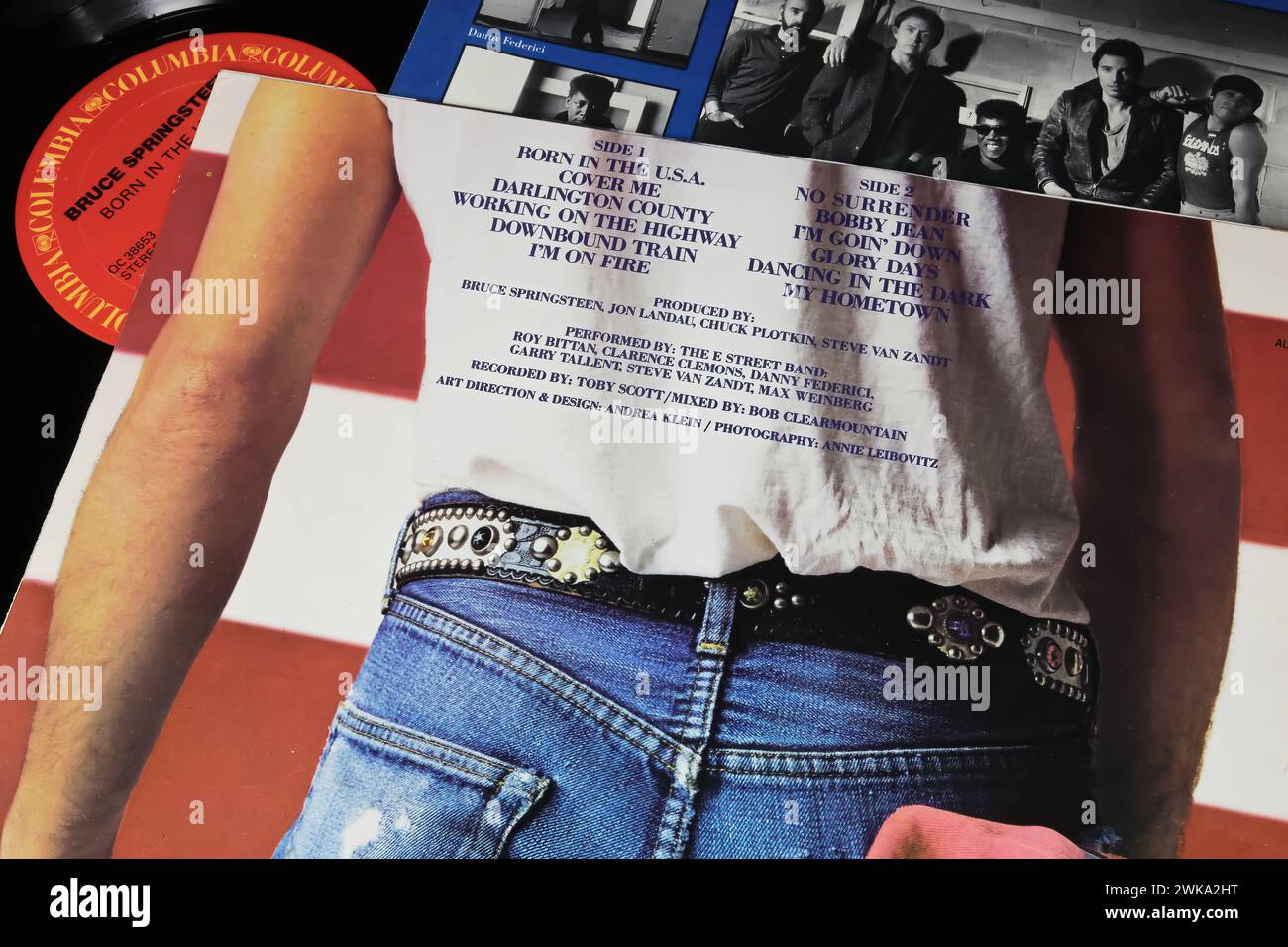 Viersen, Germany - January 9. 2024: Closeup of Singer Bruce Springsteen ...