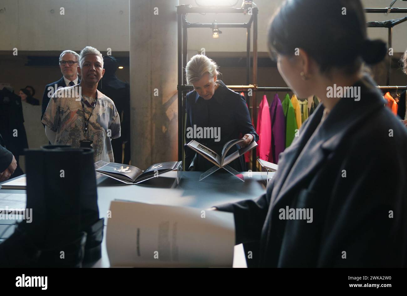 The Duchess of Edinburgh (centre), Patron of London College of Fashion ...