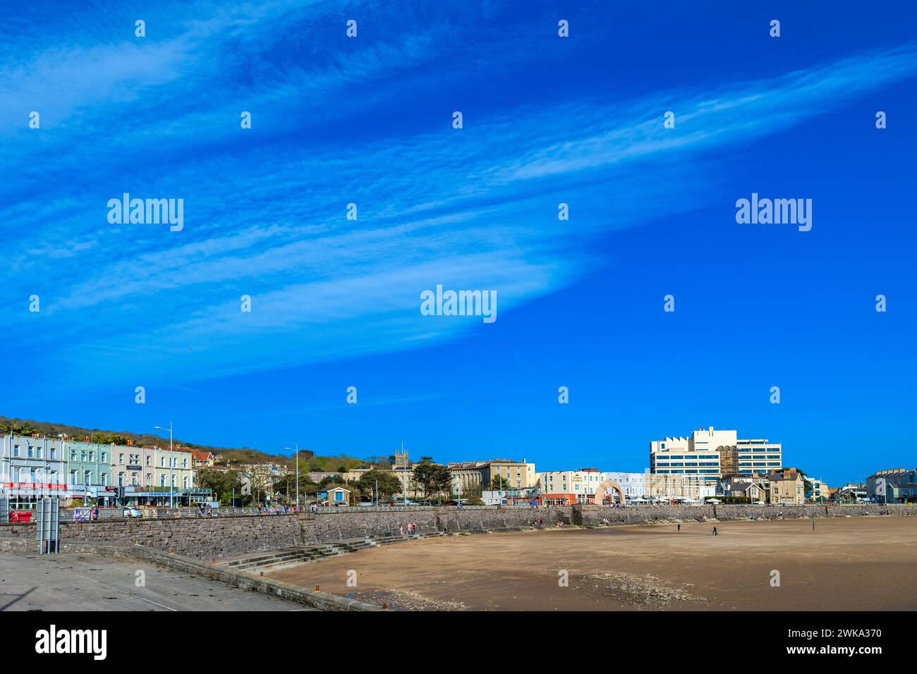 holiday resort town of weston super mare somerset west country england ...