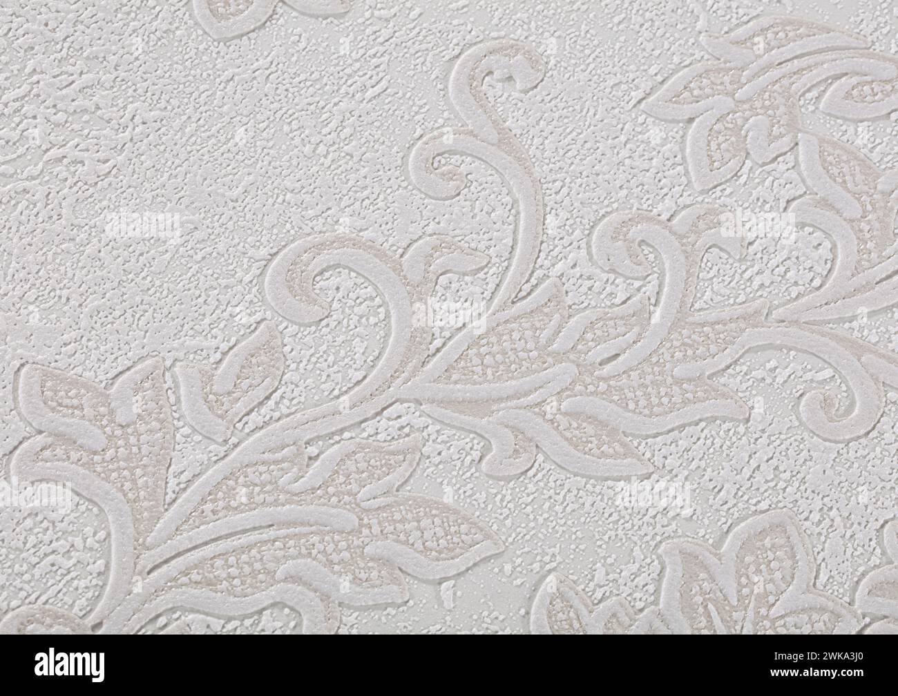 Background of light white paper wallpaper with a textured swirling ...