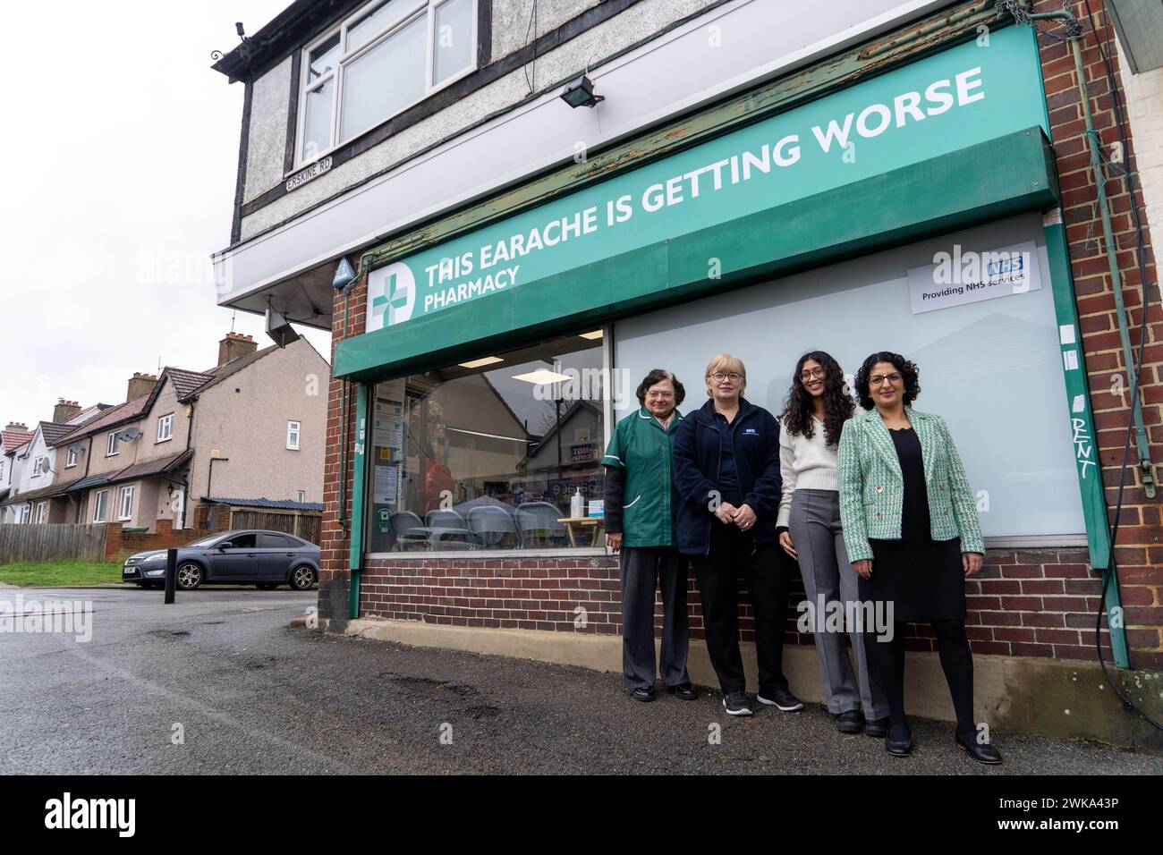 EDITORIAL USE ONLY Community Pharmacist Reena Barai (right) and her ...
