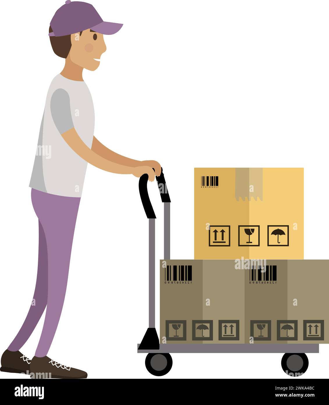 Stacking operation Stock Vector Images - Alamy