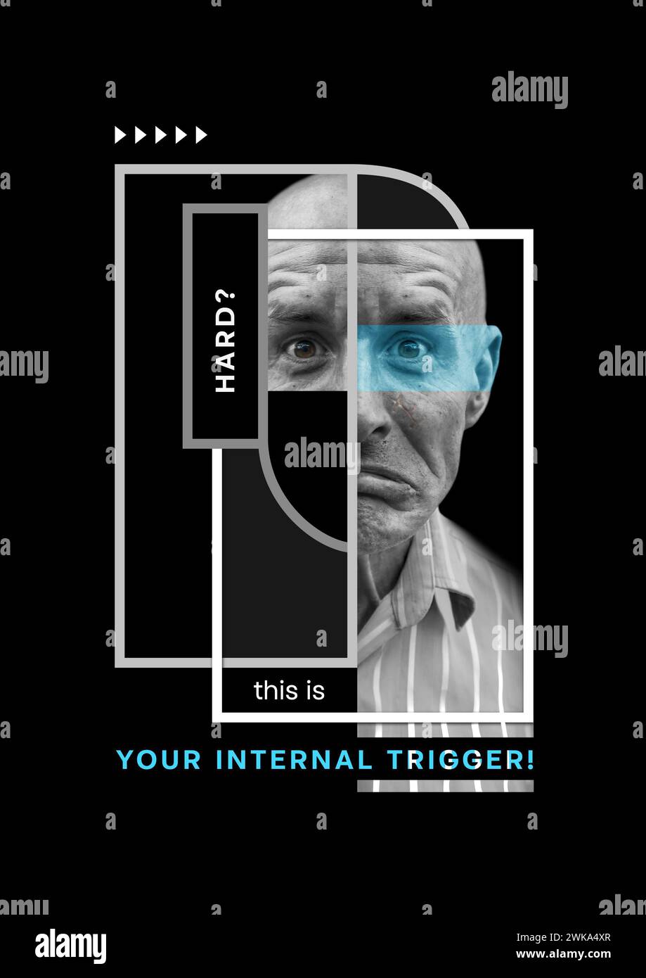 Poster affirmation psychology internal trigger Stock Photo - Alamy