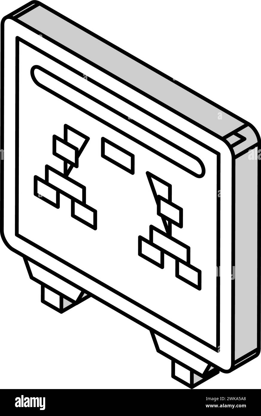 timetable soccer isometric icon vector illustration Stock Vector Image ...