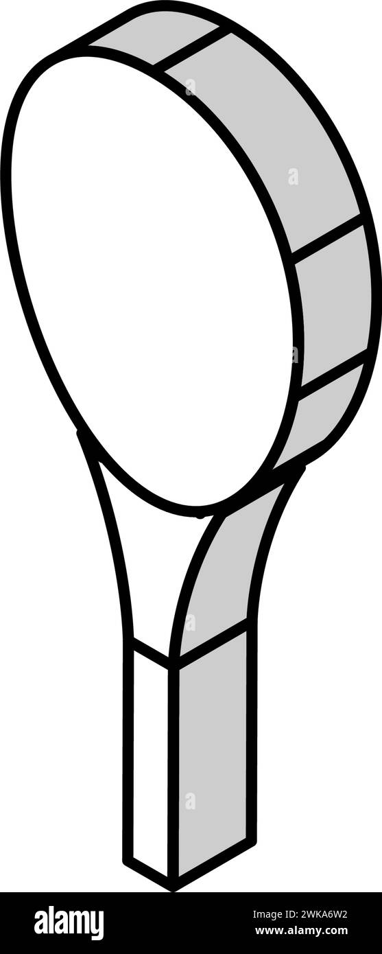 racquet tennis isometric icon vector illustration Stock Vector Image ...