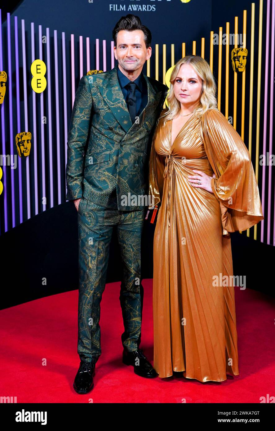 David Tennant and Georgia Tennant attend the Bafta Film Awards 2024, at ...