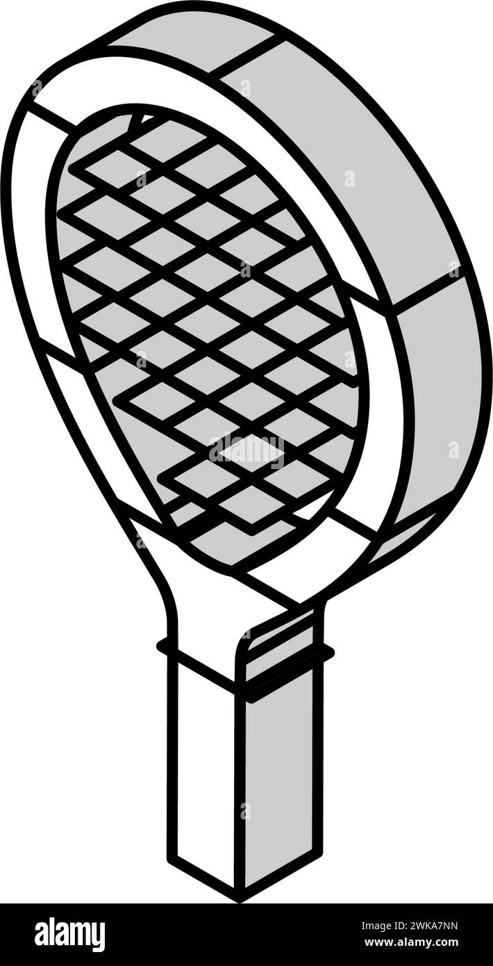 junior tennis racquet isometric icon vector illustration Stock Vector ...