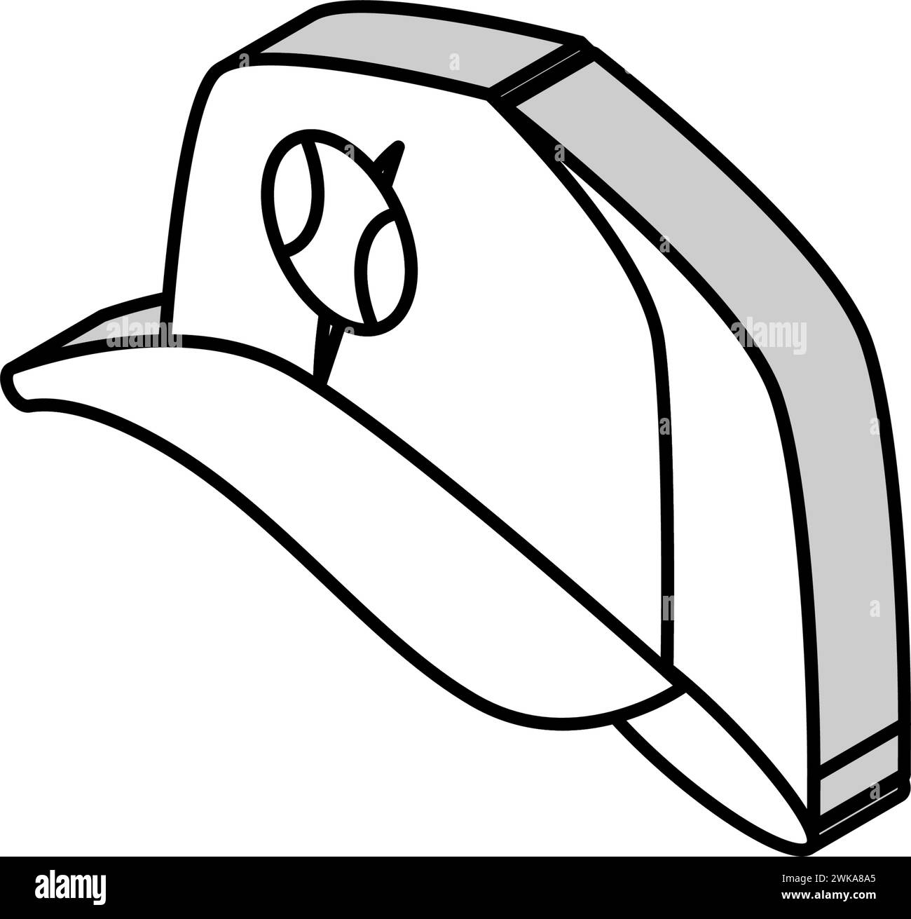 cap tennis player isometric icon vector illustration Stock Vector Image ...