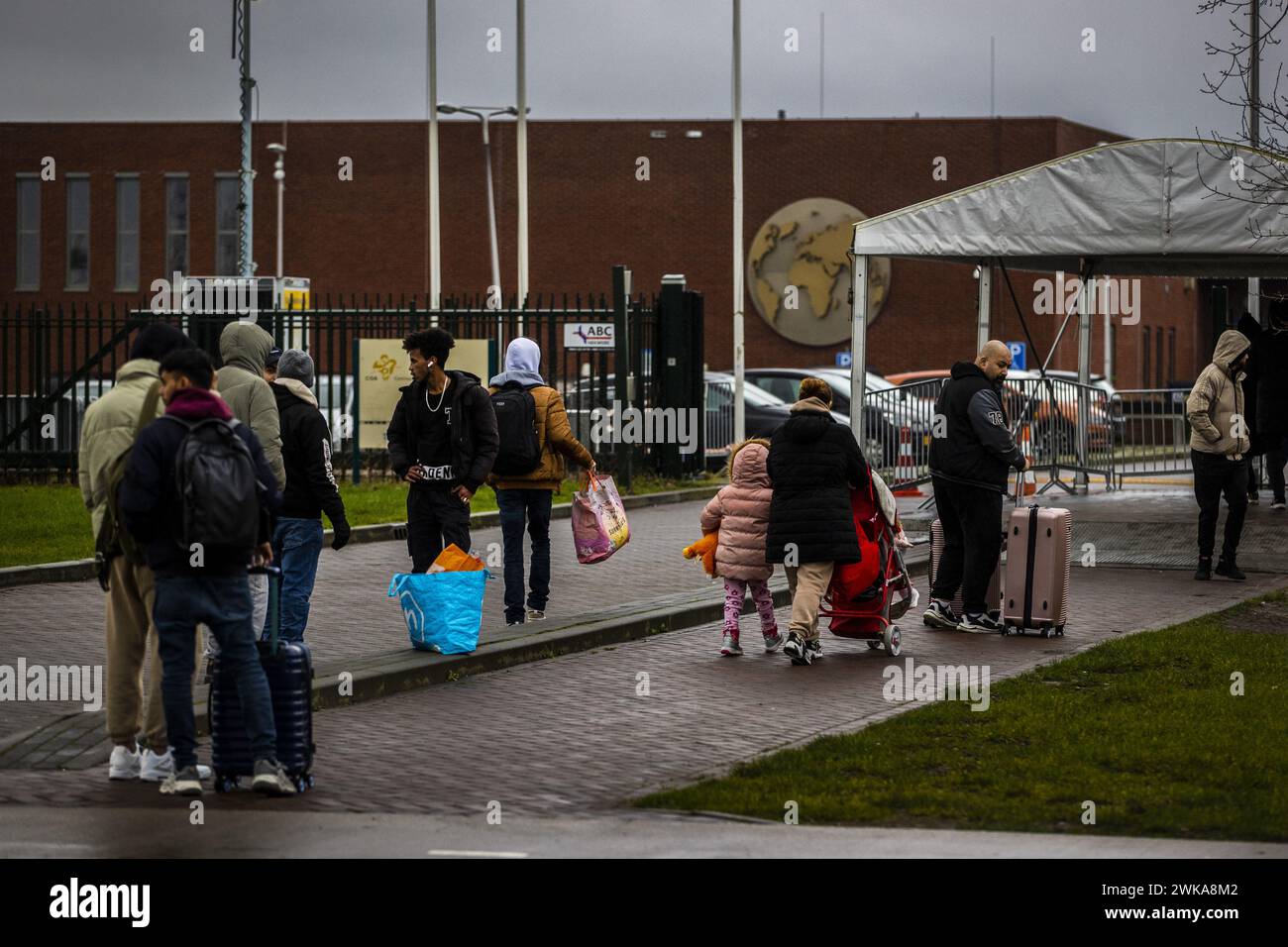 TER APEL - Asylum seekers at the registration center in Ter Apel, a day ...