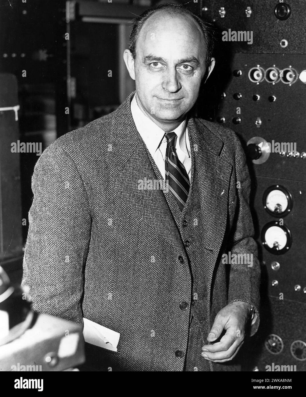 ENRICO FERMI )1901-1954) Italian-American nuclear physicist in 1943 ...