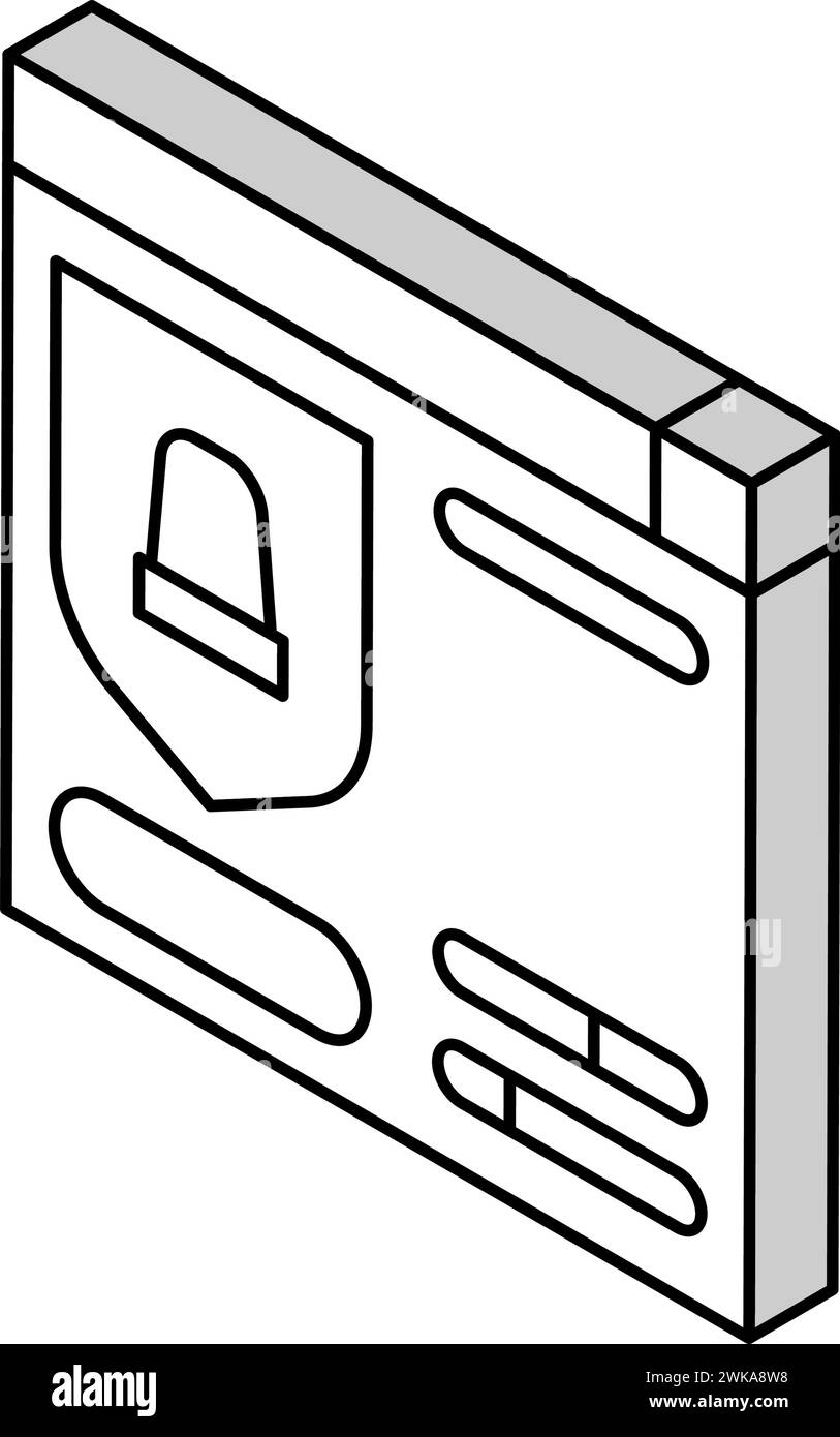 protection system isometric icon vector illustration Stock Vector Image ...