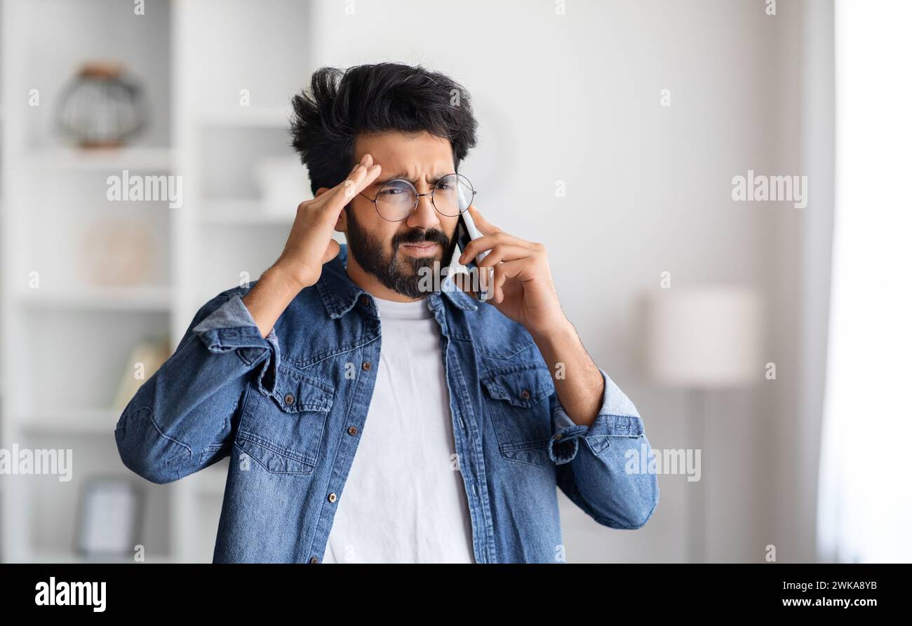 Indian man standing stressed hi-res stock photography and images - Alamy