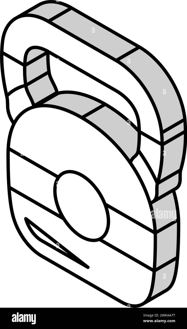 dumbbell athlete tool isometric icon vector illustration Stock Vector Image & Art - Alamy