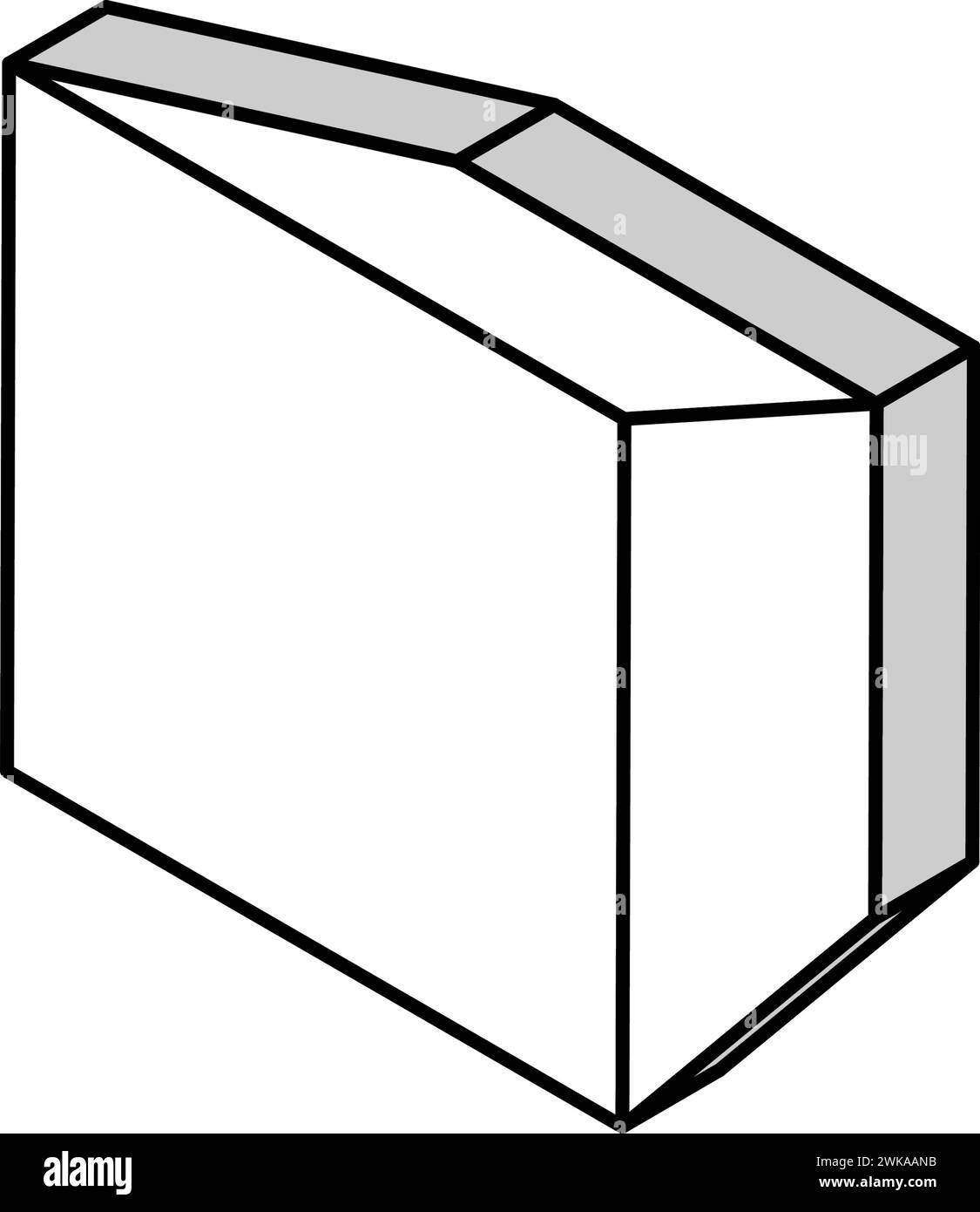 square bar metal profile isometric icon vector illustration Stock ...