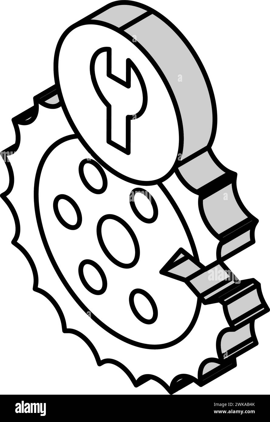 maintenance and repairs isometric icon vector illustration Stock Vector ...