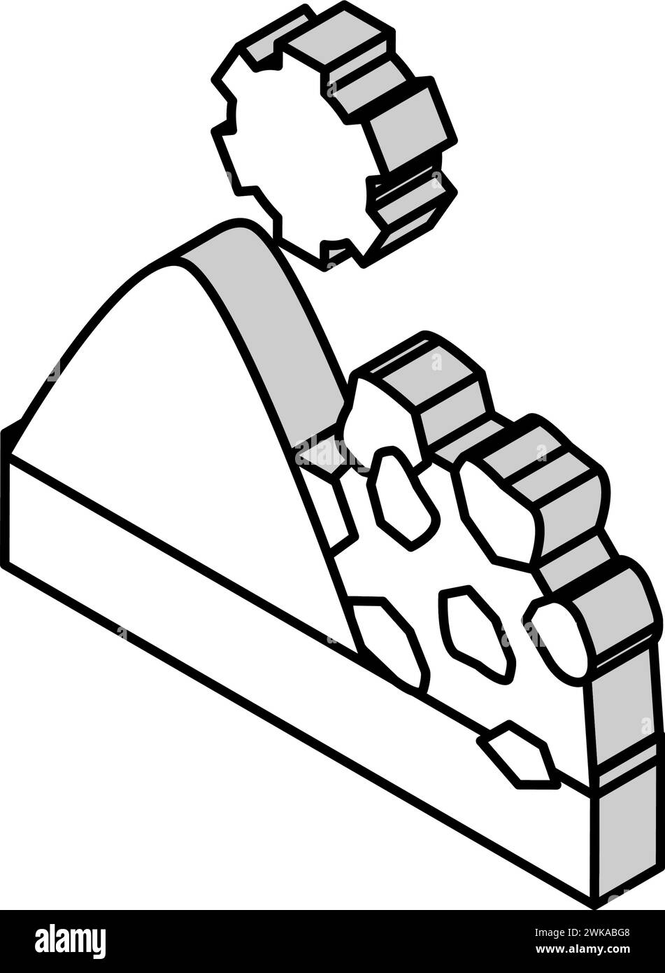 Mining Processing Isometric Icon Vector Illustration Stock Vector Image And Art Alamy