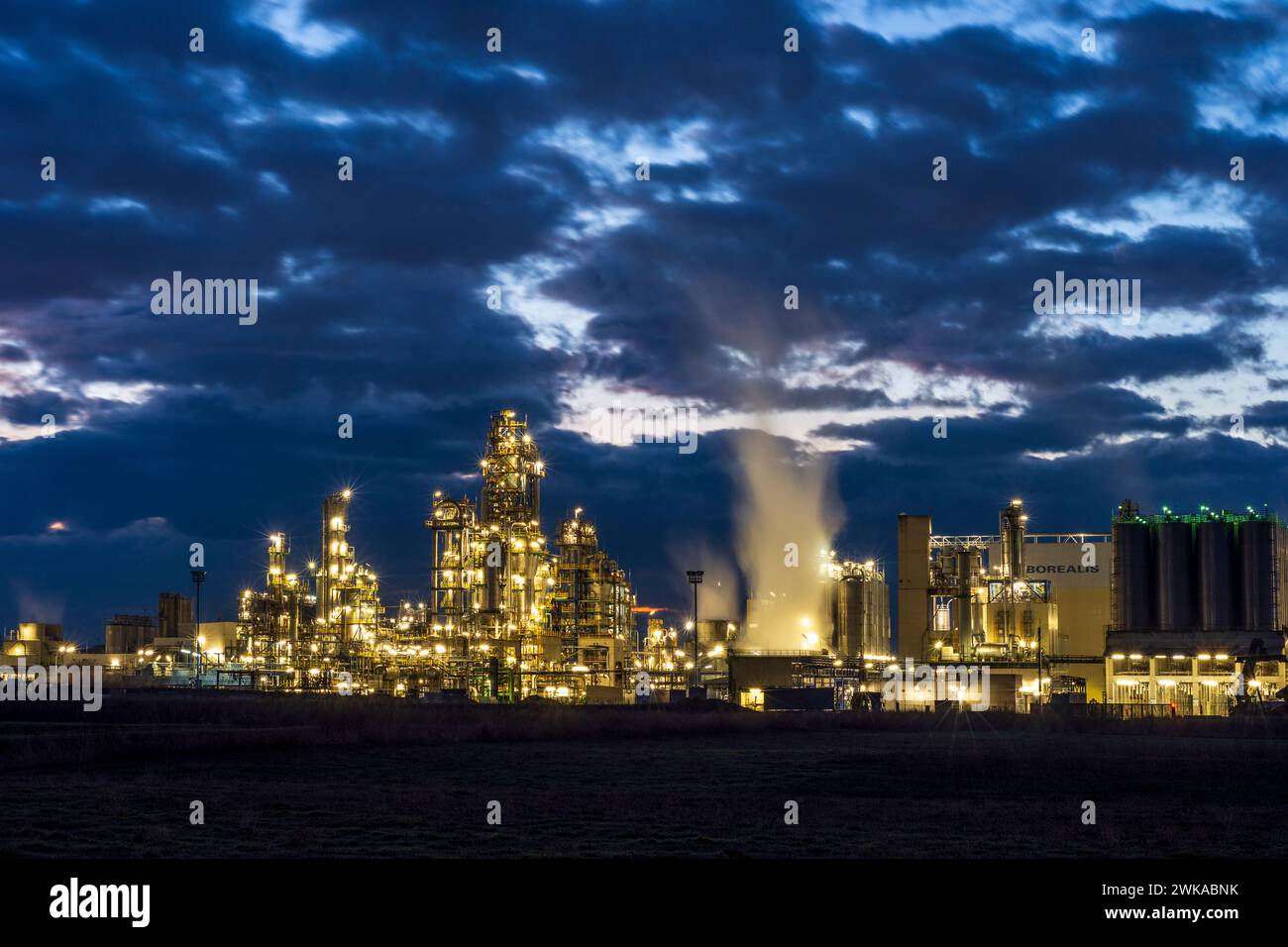 Schwechat: Borealis AG, plants for the production of polypropylene (PP ...