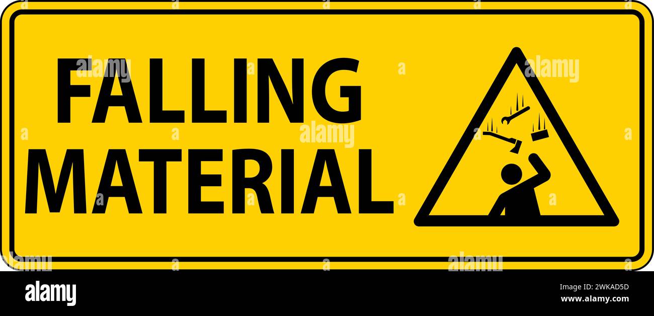 Danger Sign Falling Material Stock Vector Image & Art - Alamy
