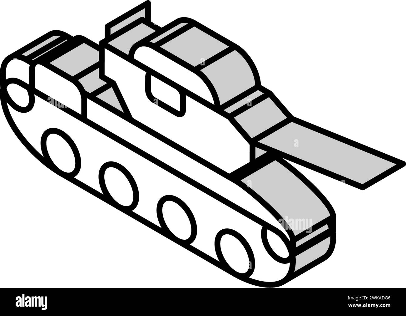 tank machine isometric icon vector illustration Stock Vector Image ...