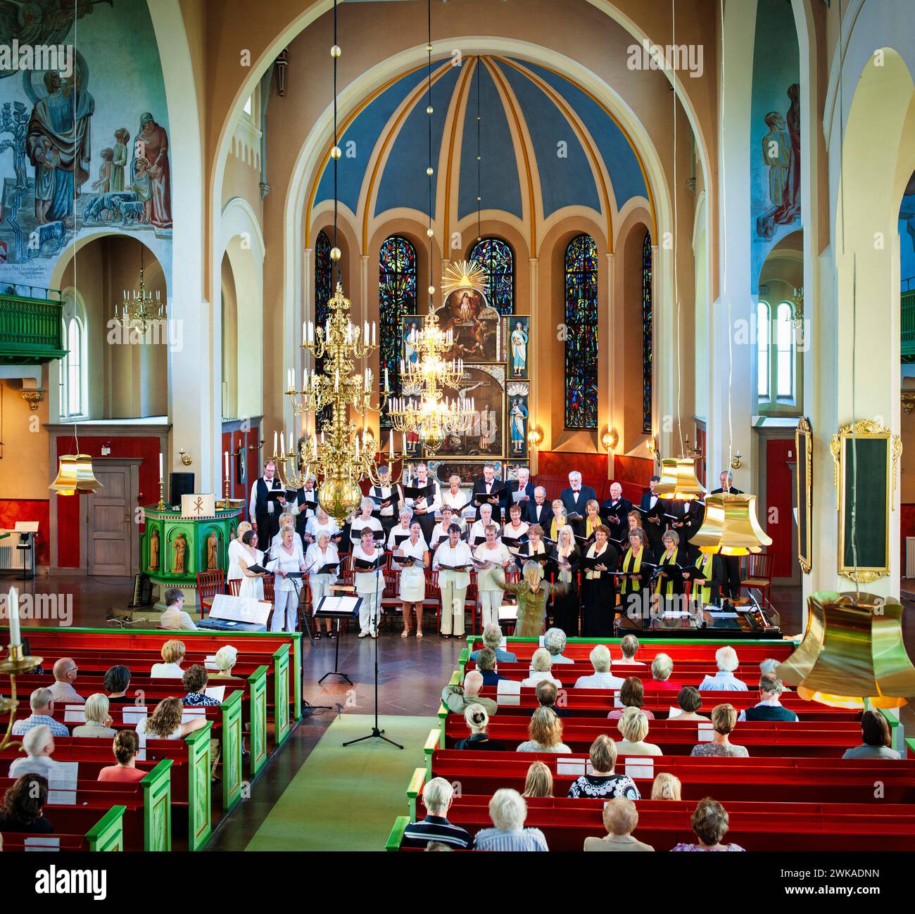 A choir performing in a beautiful church Stock Photo - Alamy