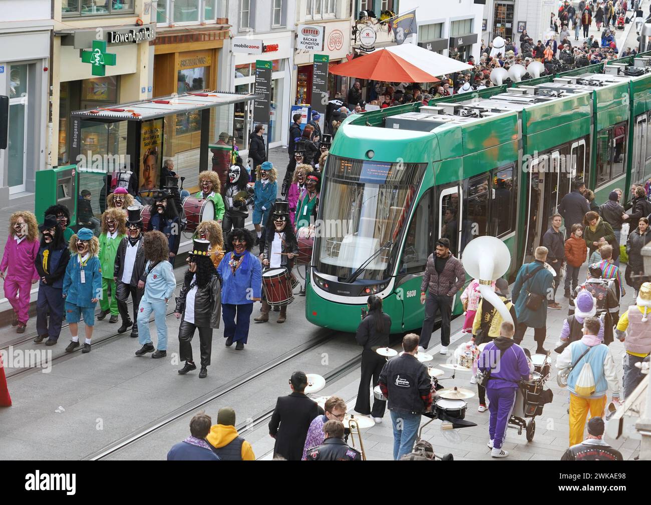 Anton Geisser 19.02.2024 Basler Fasnacht. Bild : Cortege Fasnachtsumzug ...
