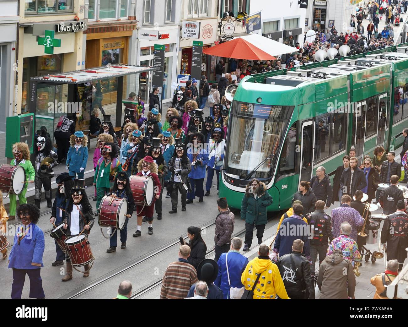 Anton Geisser 19.02.2024 Basler Fasnacht. Bild : Cortege Fasnachtsumzug ...