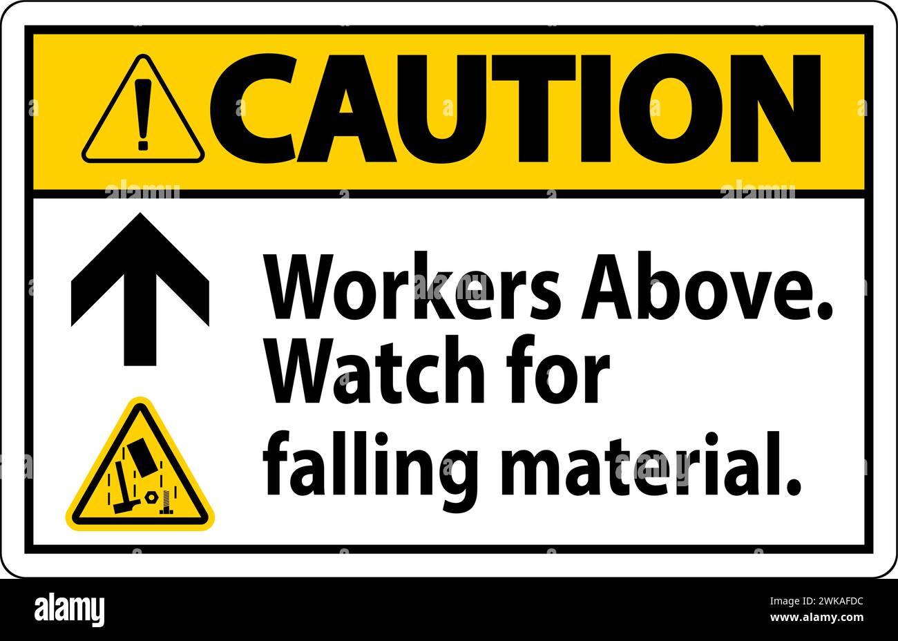 Caution sign flying objects hi-res stock photography and images - Alamy