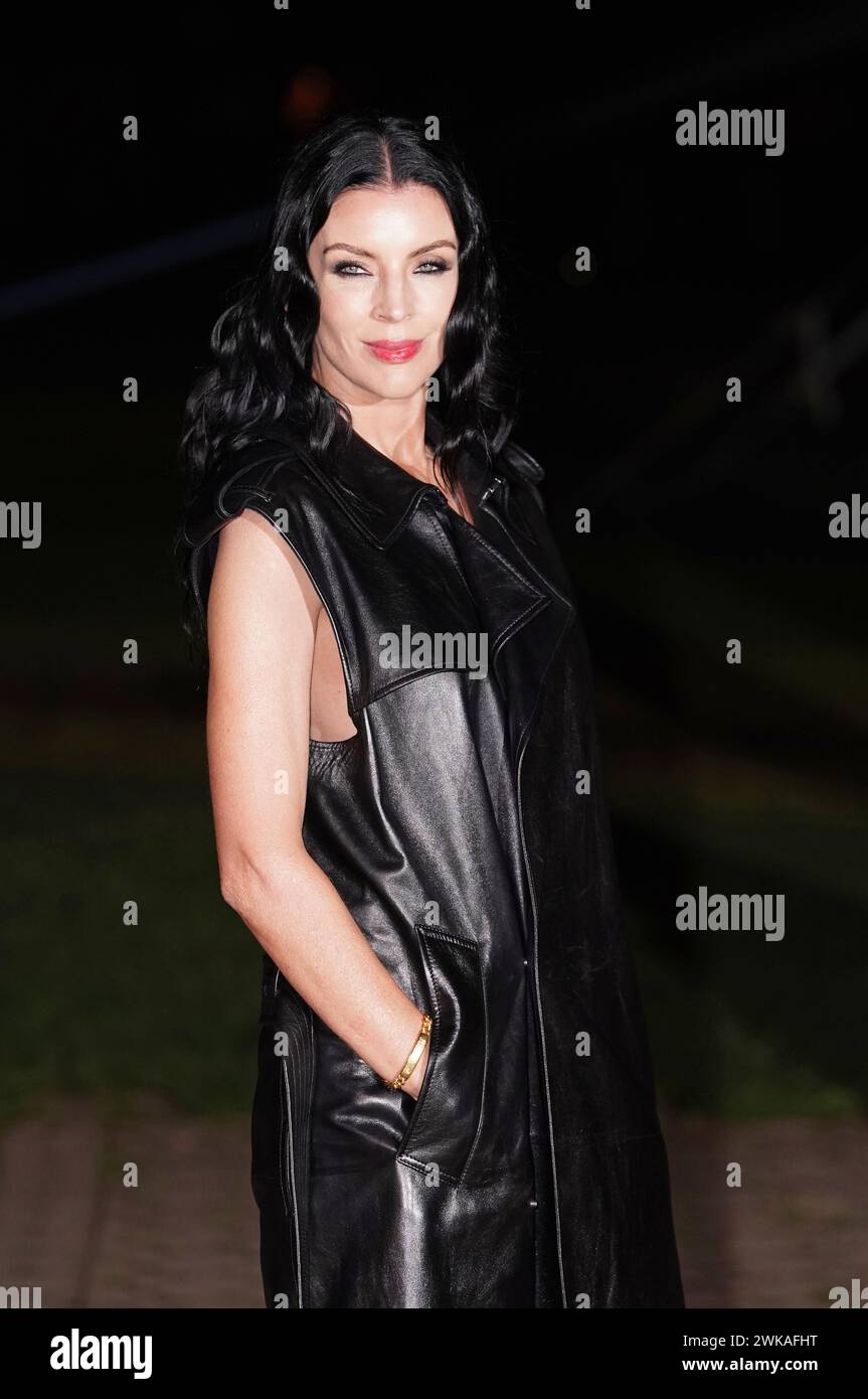Liberty Ross attends the Burberry show in Victoria Park, east London ...