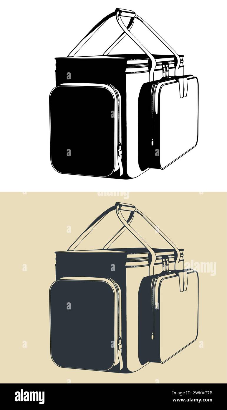 Stylized vector illustrations of first aid bag Stock Vector Image & Art ...