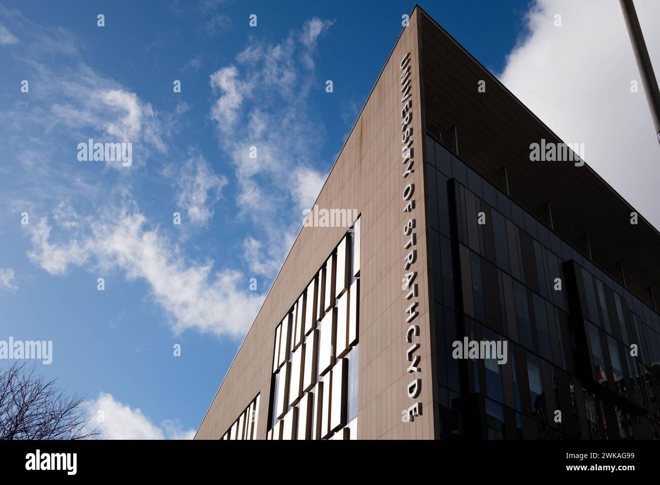 Glasgow Scotland: 12th Feb 2024: University of Strathclyde sign on ...