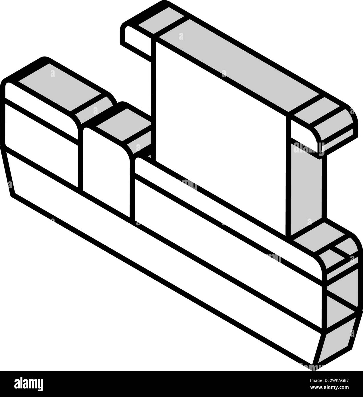 pontoon boat isometric icon vector. pontoon boat sign. isolated symbol ...